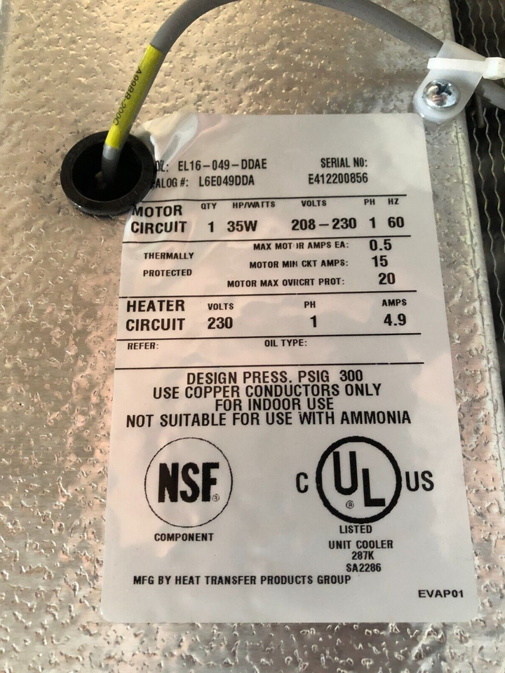 Kolpak 40807 PC149LZOP-2 Refrigeration Condensing Unit EL16-049-DDAE | eBay