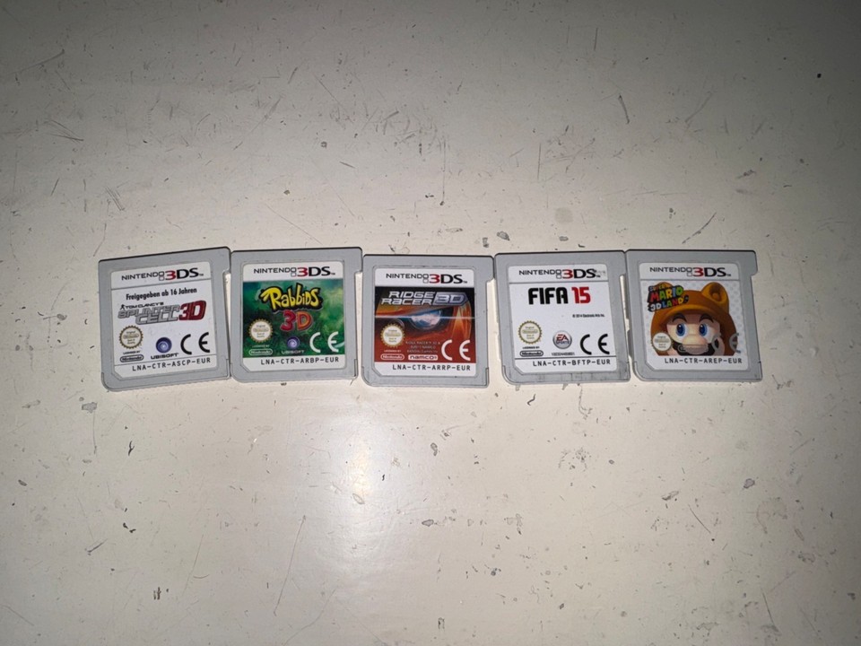 Nintendo 3DS XL Red Handheld Console & 5x 3DS Games | eBay UK