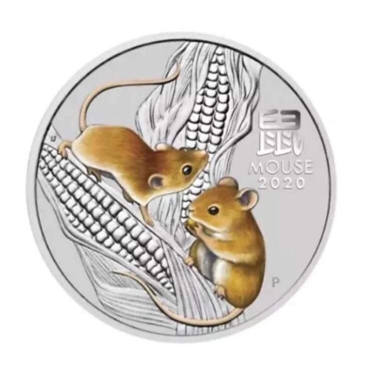 Perth Mint Australia Series III Colored Mouse Rat 2020 1/2 oz .9999 ...