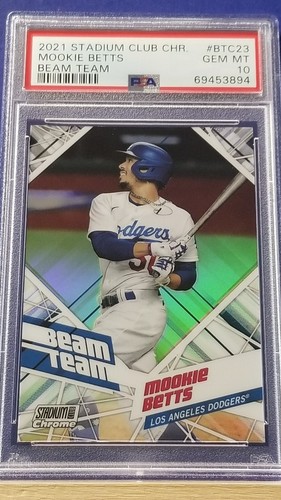 Mookie Betts - 2021 Stadium Club Chrome Beam Team PSA 10 | eBay