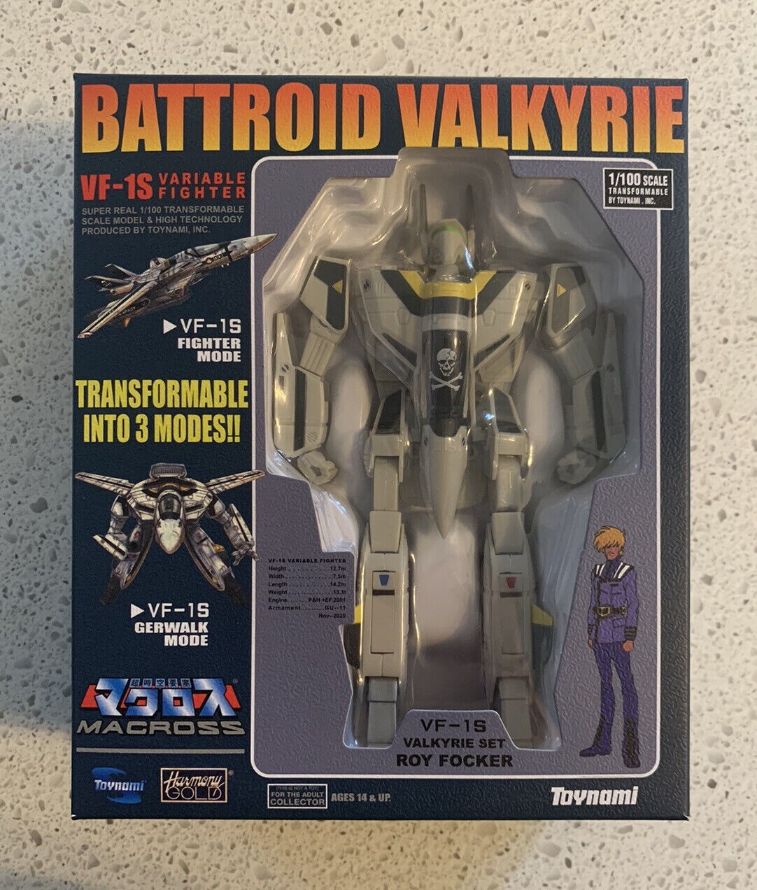 Macross Battroid Valkyrie Roy Focker VF-1S Action Figure | eBay