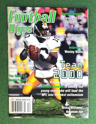 Football Digest Dec 1998 Wesley Walls Team 2000 | eBay