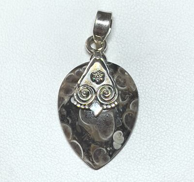 Natural Turtella Jasper 925 Sterling Silver Pendant Jewelry JY1948 | eBay