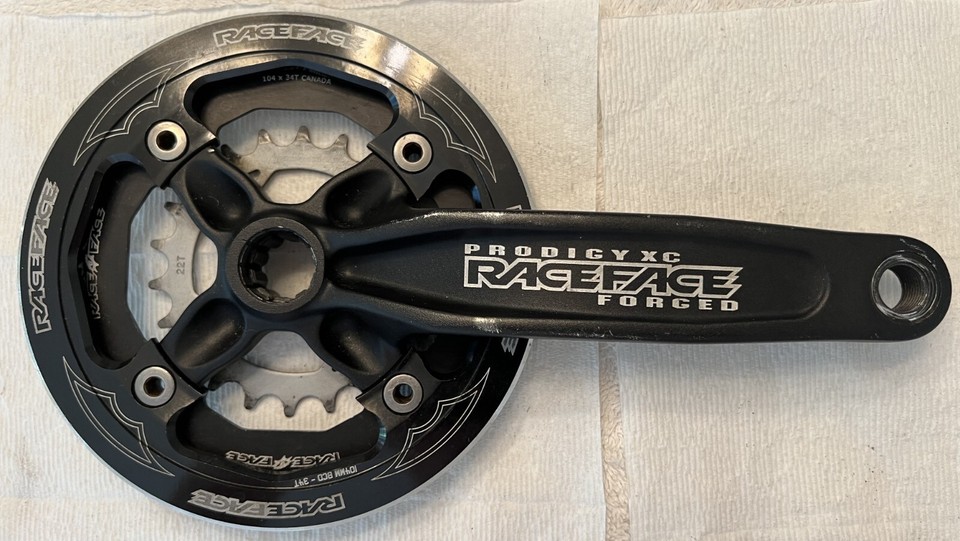 Race Face Prodigy XC Forged 175MM Crankset Double 32T/22T Chainring | eBay
