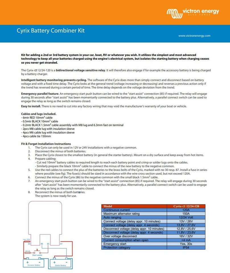 Victron Battery Combiner Kit cyrix-ct 12 Volt or 24V 120A | eBay