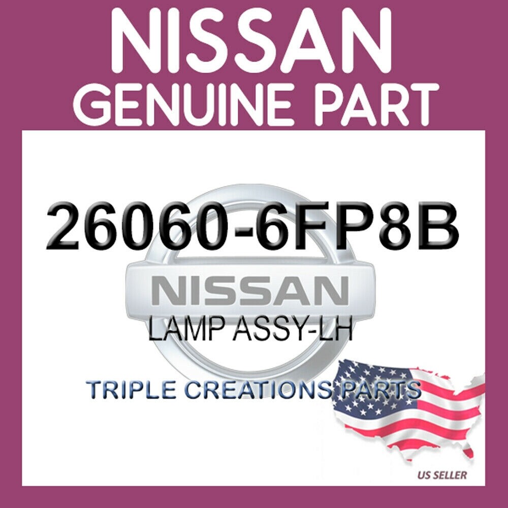 Genuine Nissan OEM 26060-6FP8B LAMP ASSY-LH 260606FP8B | eBay