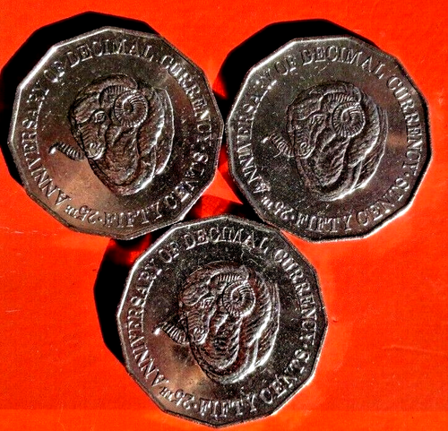 1991 Ram's Head FIFTY Cent 50c aUncirculated Coin | eBay Australia