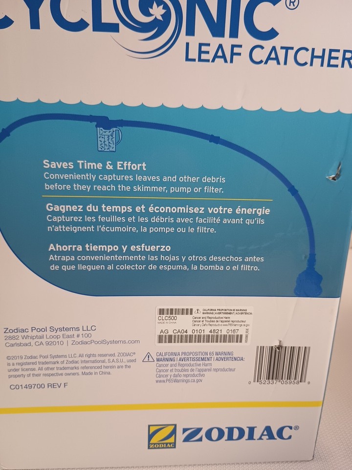 Zodiac CLC500 Cyclonic Pool Cleaner Leaf Catcher Canister 52337059589| eBay