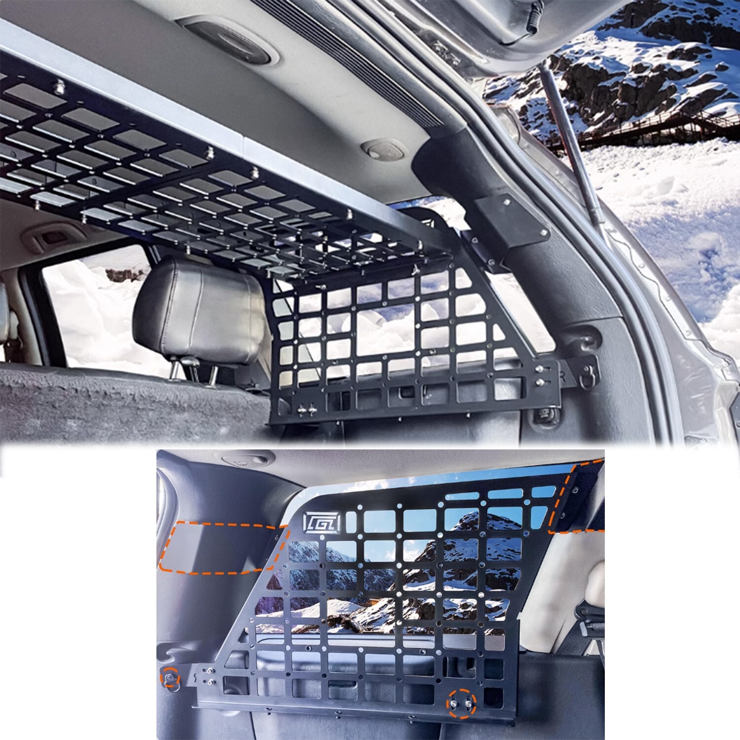 for Jeep Grand Cherokee 1999-2005 Molle Panel Modular Trunk Storage ...