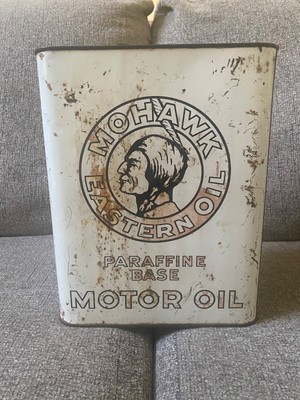 ORIGINAL MOHAWK EASTERN OIL 2 GALLON MOTOR OIL CAN - CALIFORNIA - NR ...