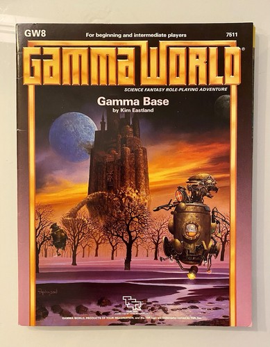 Gamma Base (Gamma World Module GW8) Original 1987 edition w Poster Map ...