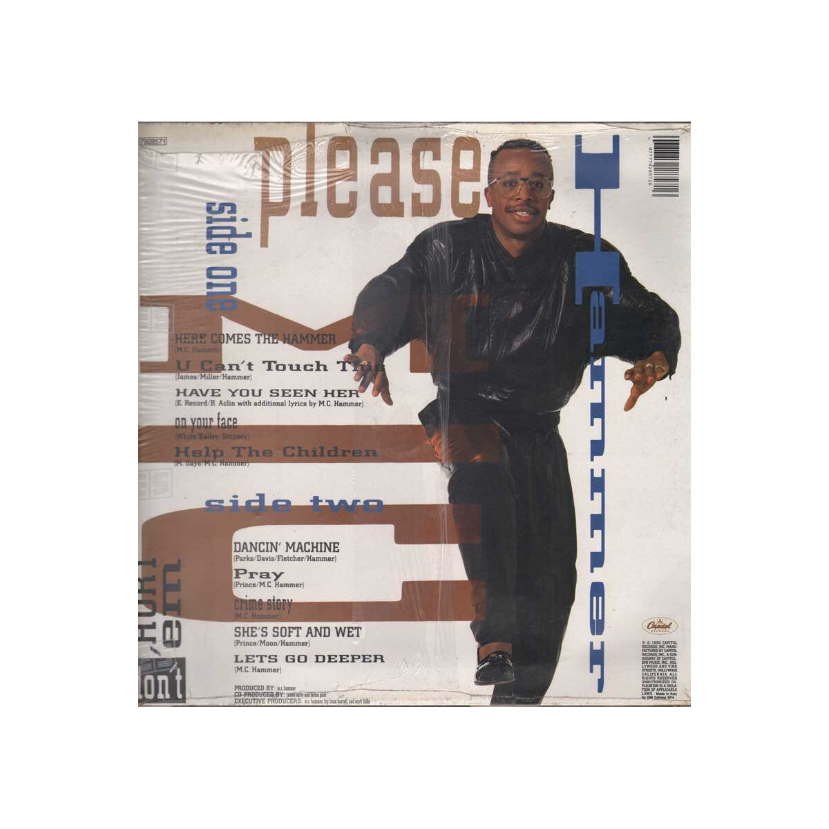 MC Hammer Vinyl LP Please Hammer Don't Hurt 'Em / EMI Capitol for sale ...