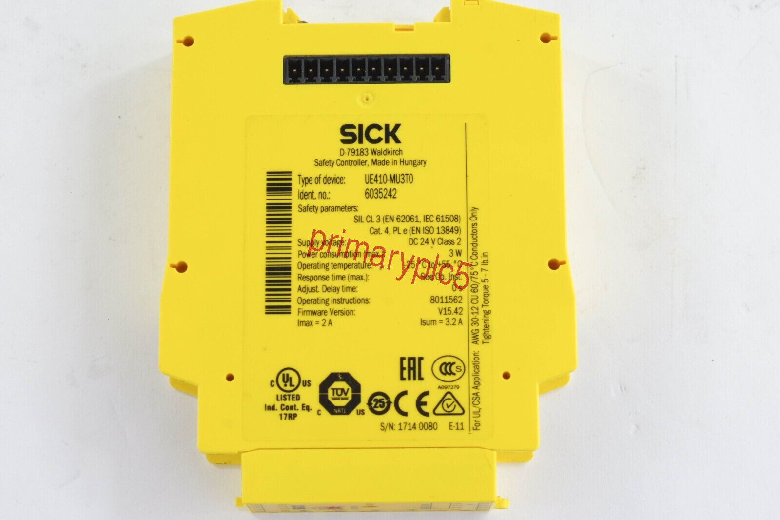 SICK Ue410-mu3t0 6035242 Flexi Classic Safety Controller Main Module ...