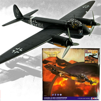 CORGI AVIATION JUNKERS JU-88C-6 AA36714 GERHARD BOHME 1./NJG.2 CATANIA ...