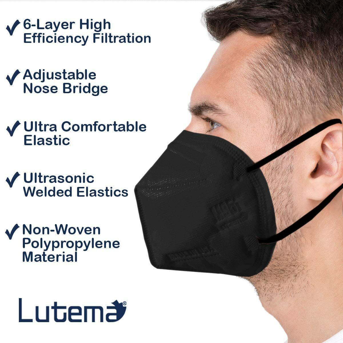 Charcoal 15 Pcs M95 Face Mask 5-Layer 99% MADE IN USA - Disposable ...