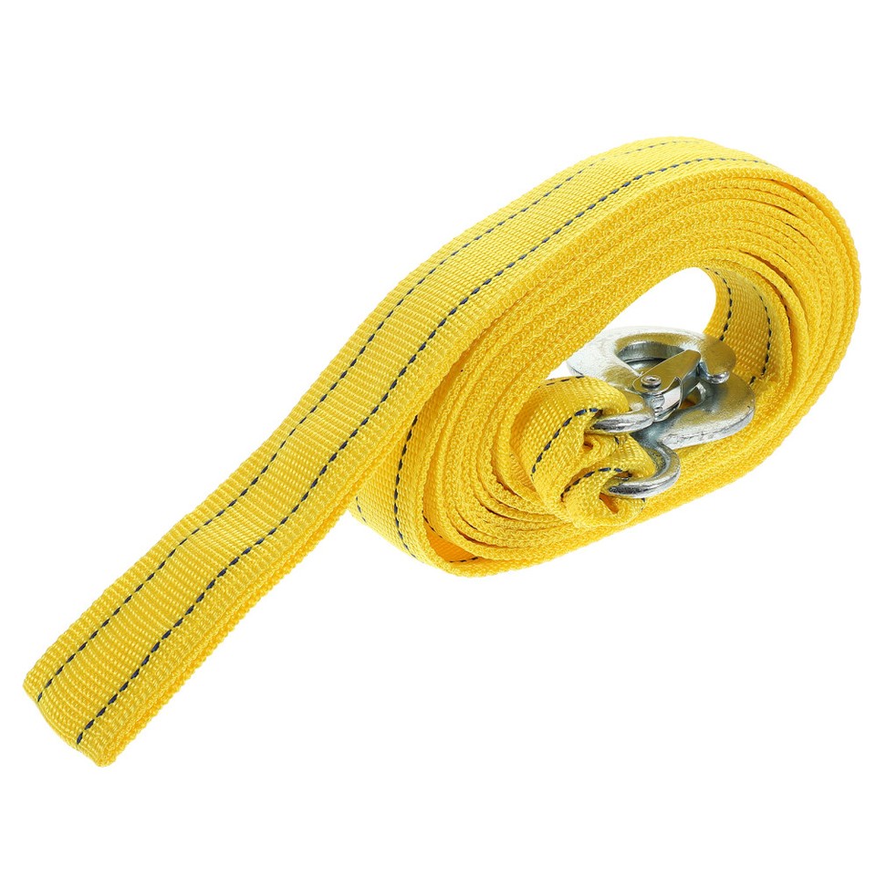 Winch Rope with Hooks Snowmobile Tow Strap Thicken Double Layer | eBay