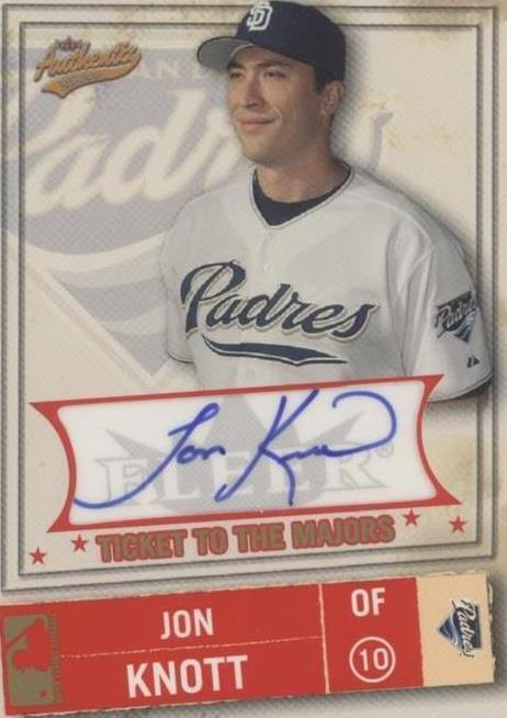 2005 Fleer Authentix - Jon Knott #114 General Admission /100 (AU) for ...