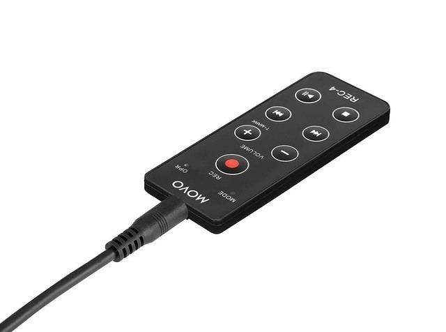 Movo Photo Rec-4 Wired Remote Control for Zoom H2n H4n Pro H5 H6 ...