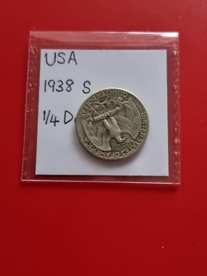 1938-S USA Washington Quarter Dollar | eBay