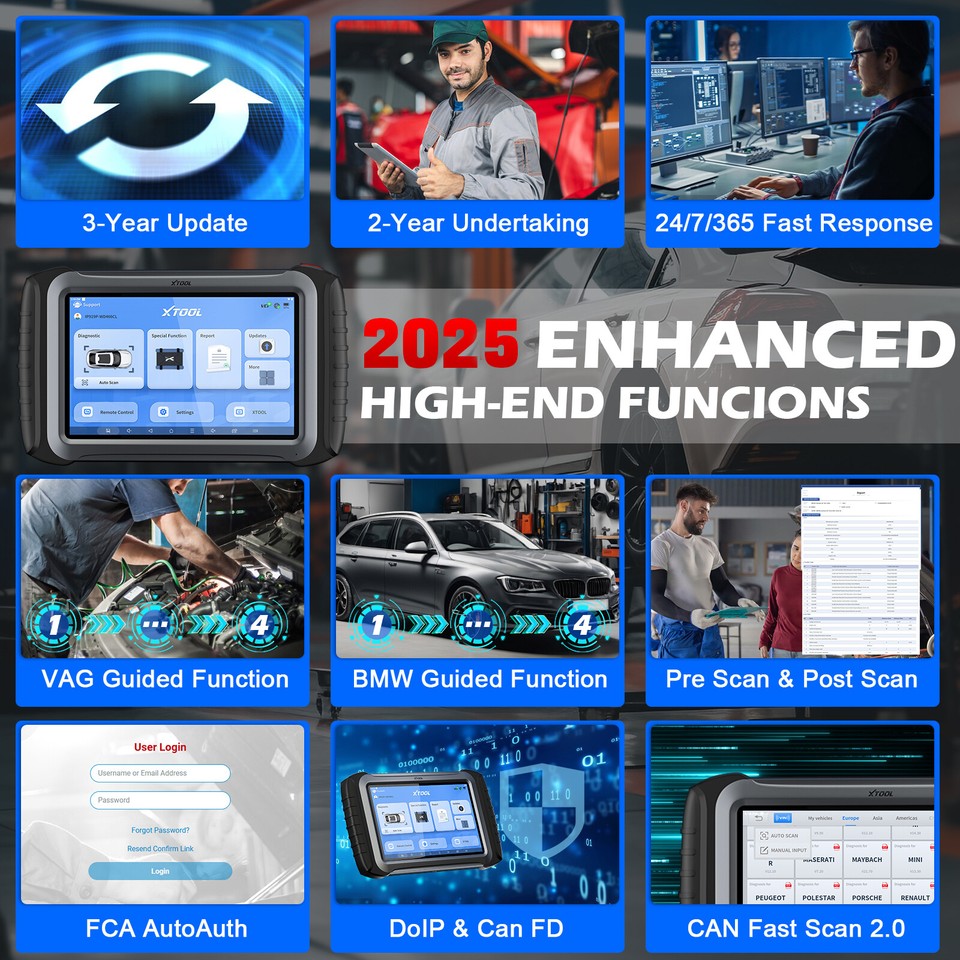 XTOOL IP919PRO ECU Key Programming Tool Car Diagnostic Scanner +Free ...