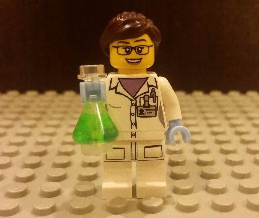 Lego NEW Series 11 CMF Female Scientist Minifigure With Green ...