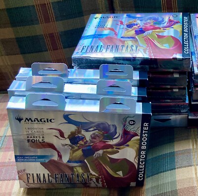 x8 MAGIC THE GATHERING MTG FINAL FANTASY COLLECTOR BOOSTER OMEGA BOX ...