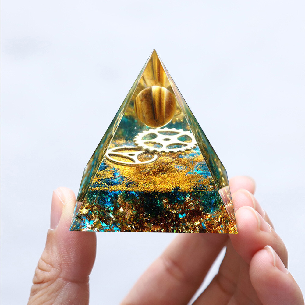 Natural Crystal Pyramid Healing Stone Chakra Reiki Home Office ...