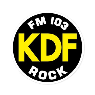 WKDF Original Logo (1976-1985 Round Stickers, IndoorOutdoor | eBay