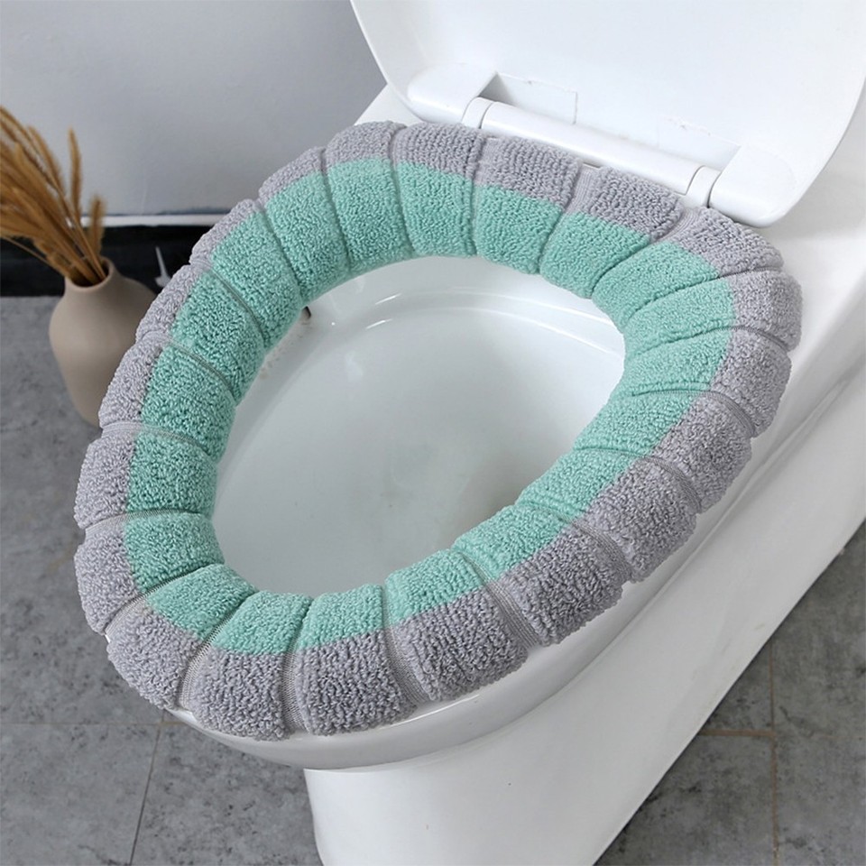 toilet seat warmer: soft washable with handle Fits all oval seats ...