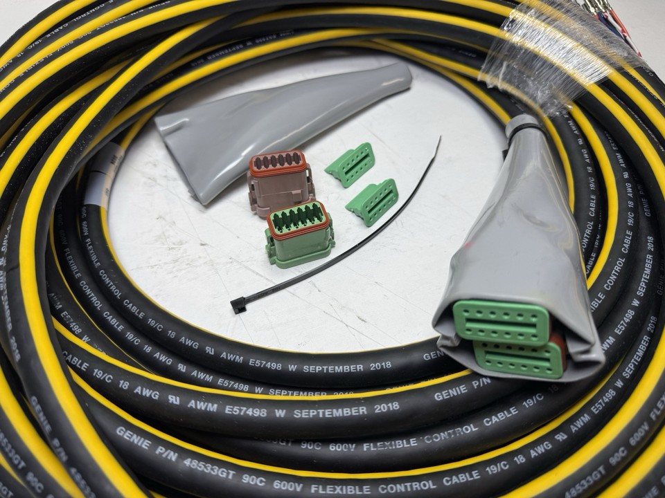 NEW GENUINE OEM GENIE LIFT 89655GT CABLE BOOM HARNESS 18/19 CONNECTOR ...