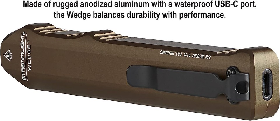 Streamlight 88811 Rechargeable "Wedge" Pocket Light, 1,000 Lumens ...