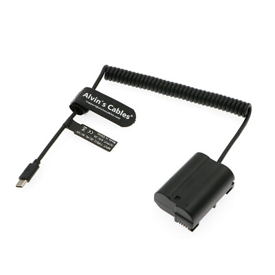 USB C Type C PD to EN EL15 Dummy Battery Coiled Power Cable for Nikon ...