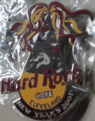Hard Rock Cafe CLEVELAND 2001 Happy New Year PIN Party Hat - LE 600 ...