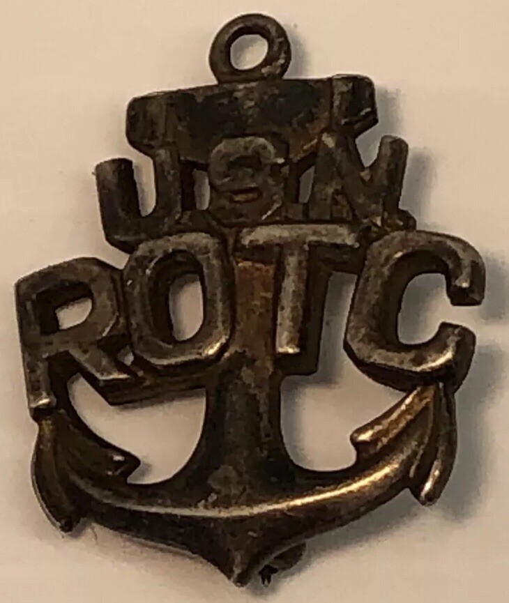 Vintage Sterling Silver USN ROTC US Navy Lapel Pin WWII Era Anchor | eBay