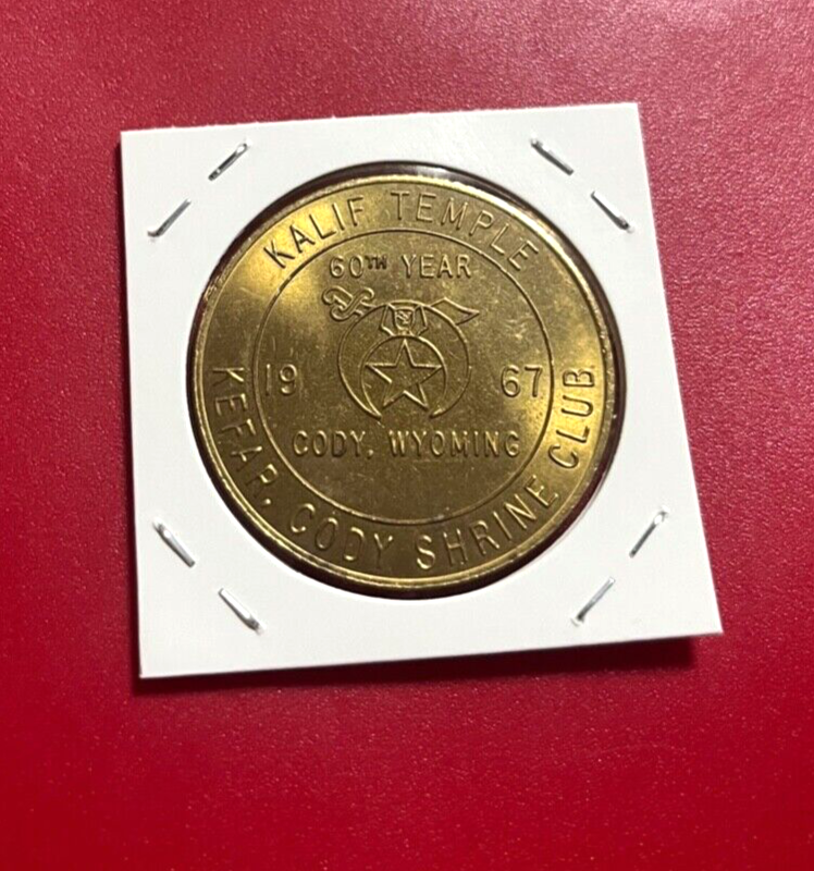 1967 Kalif Temple 60TH An Kefar Cody Shrine Club Maçonnique Token | eBay