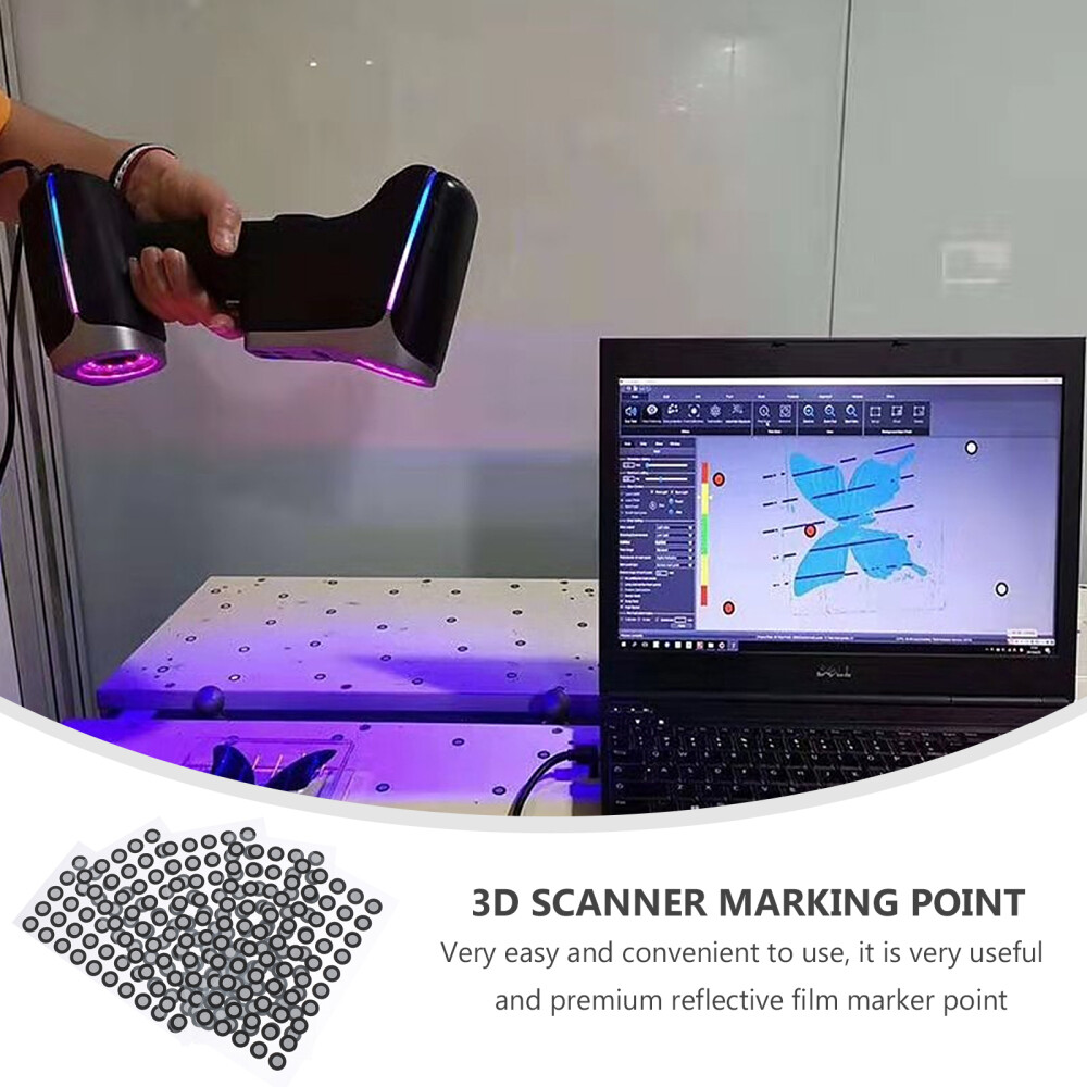 5 Sheets 3D Scanner Positioning Targets Stickers Reference Point for 3D ...