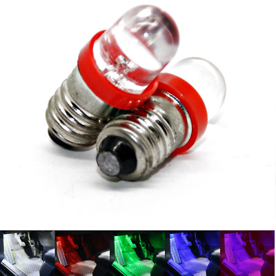 2X E10 E 10 6V LED DC Bulb Light Source White Blue Red Yellow Warm ...