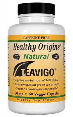 Healthy Origins Teavigo (94% EGCG) Green Tea, 150 Mg, 60 Veggie Caps | eBay