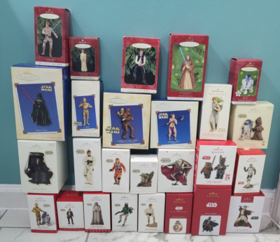 Hallmark Star Wars Ornaments 1997-2023 Complete Set 27 Original Series ...