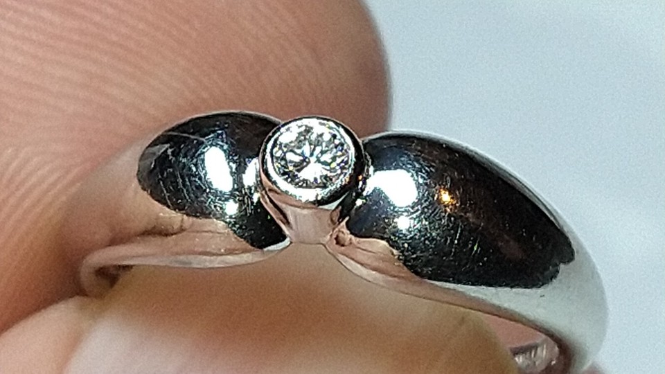 Solid platinum tiffany peretti diamond ring 4.71 grams - sz 5.25 pt950 | eBay