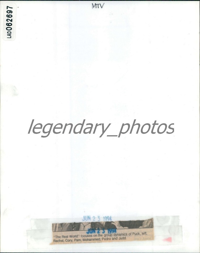 Portrait of Cast of MTVs The Real World Original News Service Photo | eBay