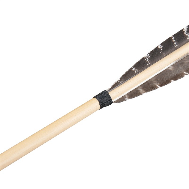 12PCS 32'' Arrows Wood Shaft Turkey Feather for Traditional Archery Bow ...