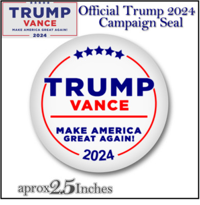 TRUMP VANCE 2024 | JD Vice President MAGA Campaign Button round | 2.28 ...
