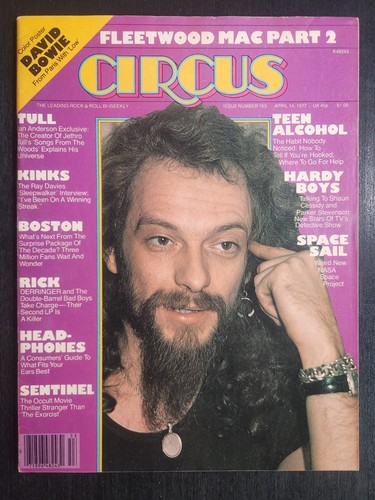 CIRCUS MAGAZINE APR 1977 - TULL, KINKS, FLEETWOOD MAC, DAVID BOWIE ...