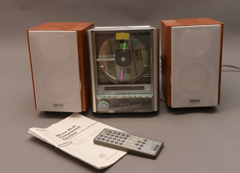 Sony CMT-EX100 Micro Hi-Fi Component CD System With Remote | eBay