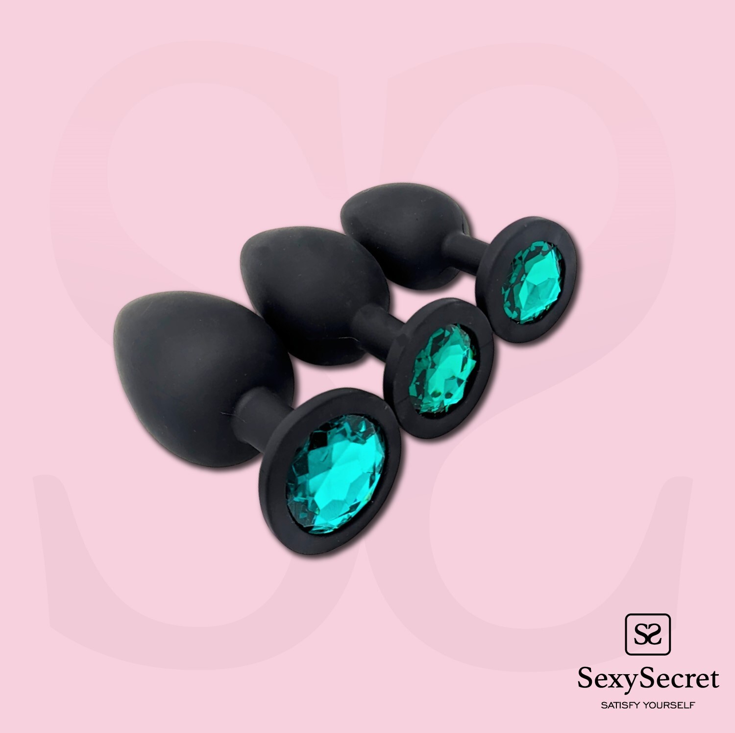 Butt Plug Anal Sex Toys Silicone Jewelled Circle Anal Training Set Sexy ...