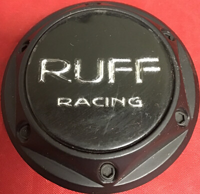 ONE USED RUFF RACING FLAT BLACK CENTERCAP P/N COO52O1CAP 13184 | eBay