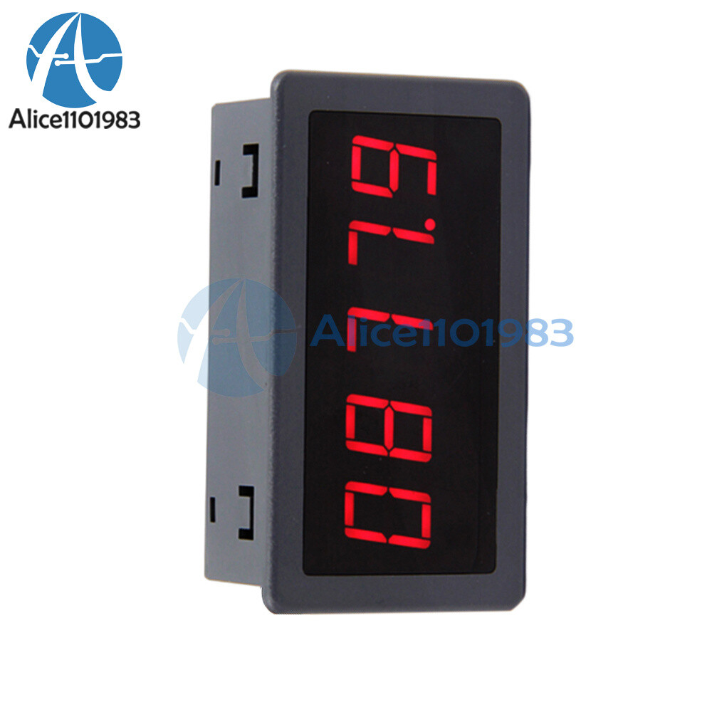 5166FR Frequency Meter 5-Digit Red Tachometer Switch Speed Counter DC5V ...