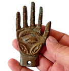 Vintage Hand Palm Protect Eye Envy Evil Pendant Rare Brass Installed ...