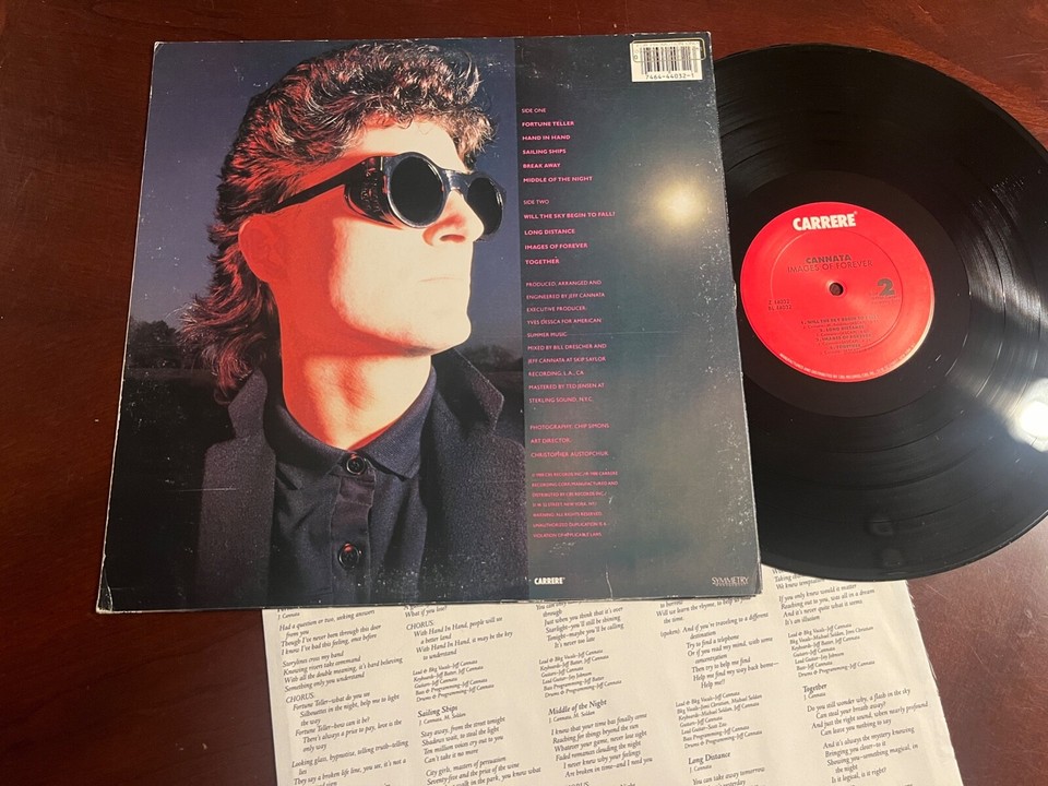JEFF CANNATA - IMAGES OF FOREVER - 1988 CARRERE RECORDS ROCK VINYL LP ...